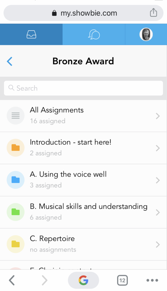 Showbie Award Training Materials | RSCM